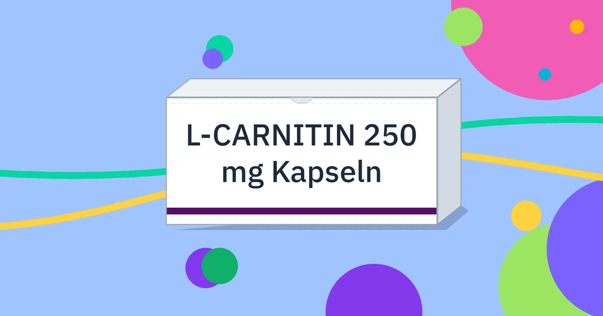 Symbolbild: Packung mit der Aufschrift L-CARNITIN 250 mg Kapseln (PZN 01290460) – Verfügbarkeit und Bezug in Apotheken in Frankfurt am Main