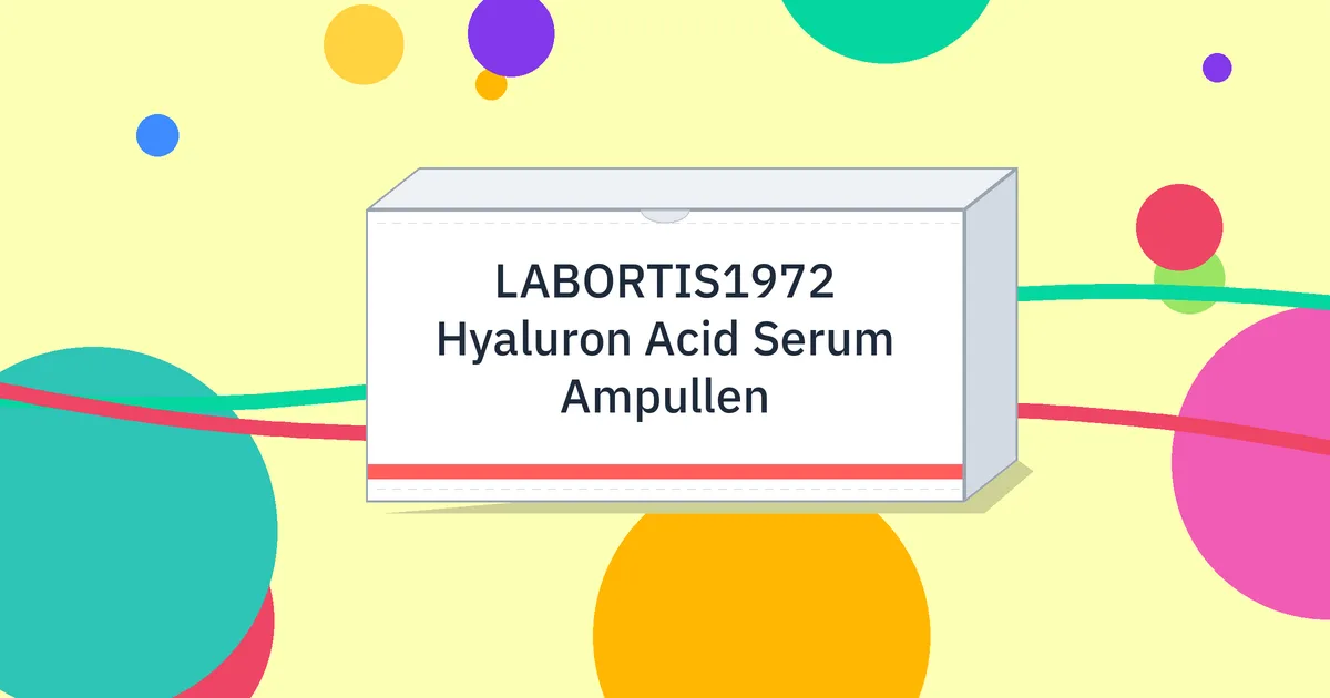 Symbolbild: Packung mit der Aufschrift LABORTIS1972 Hyaluron Acid Serum Ampullen (PZN 17882731) – Verfügbarkeit und Bezug in Apotheken in Frankfurt am Main