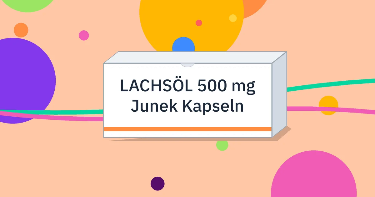 Symbolbild: Packung mit der Aufschrift LACHSÖL 500 mg Junek Kapseln (PZN 07079625) – Verfügbarkeit und Bezug in Apotheken in Frankfurt am Main