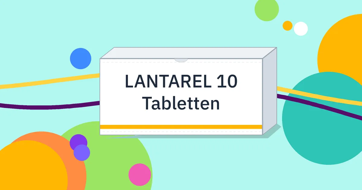 Symbolbild: Packung mit der Aufschrift LANTAREL 10 Tabletten (PZN 04246991) – Verfügbarkeit und Bezug in Apotheken in Frankfurt am Main