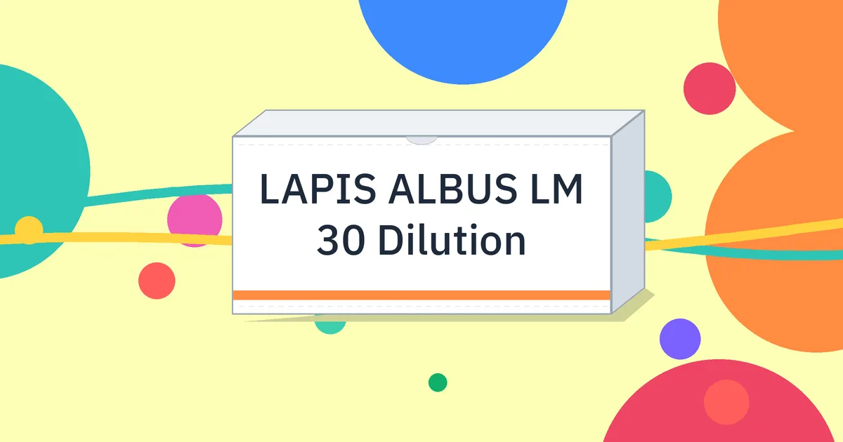 Symbolbild: Packung mit der Aufschrift LAPIS ALBUS LM 30 Dilution (PZN 13523366) – Verfügbarkeit und Bezug in Apotheken in Frankfurt am Main