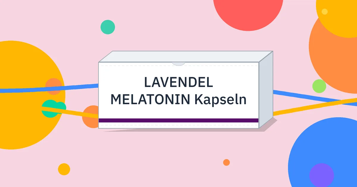 Symbolbild: Packung mit der Aufschrift LAVENDEL MELATONIN Kapseln (PZN 10231114) – Verfügbarkeit und Bezug in Apotheken in Frankfurt am Main