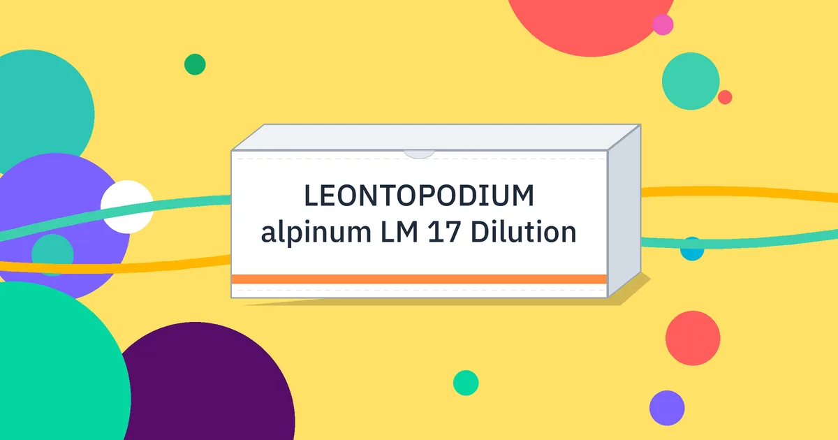 Symbolbild: Packung mit der Aufschrift LEONTOPODIUM alpinum LM 17 Dilution (PZN 13525483) – Verfügbarkeit und Bezug in Apotheken in Frankfurt am Main