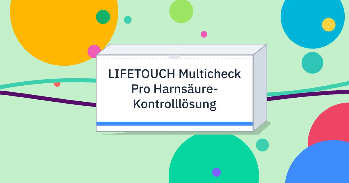 Symbolbild: Packung mit der Aufschrift LIFETOUCH Multicheck Pro Harnsäure-Kontrolllösung (PZN 12433299) – Verfügbarkeit und Bezug in Apotheken in Frankfurt am Main