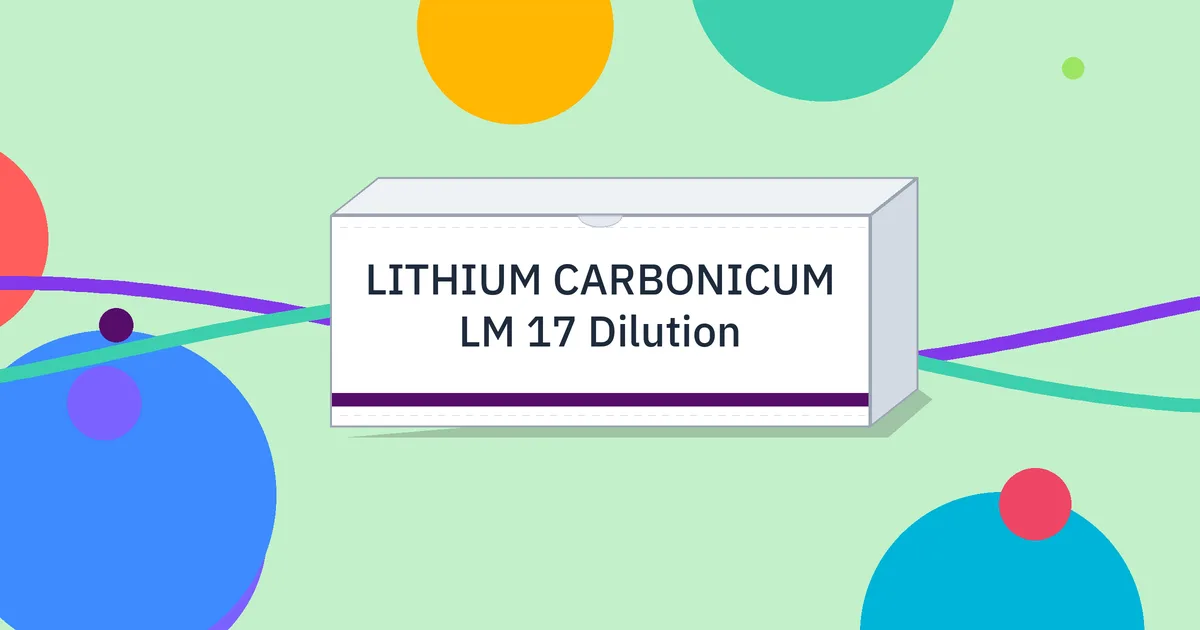 Symbolbild: Packung mit der Aufschrift LITHIUM CARBONICUM LM 17 Dilution (PZN 12931577) – Verfügbarkeit und Bezug in Apotheken in Frankfurt am Main