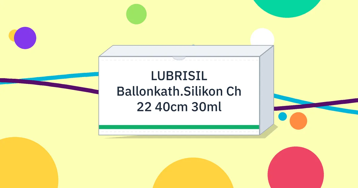 Symbolbild: Packung mit der Aufschrift LUBRISIL Ballonkath.Silikon Ch 22 40cm 30ml (PZN 06901543) – Verfügbarkeit und Bezug in Apotheken in Frankfurt am Main