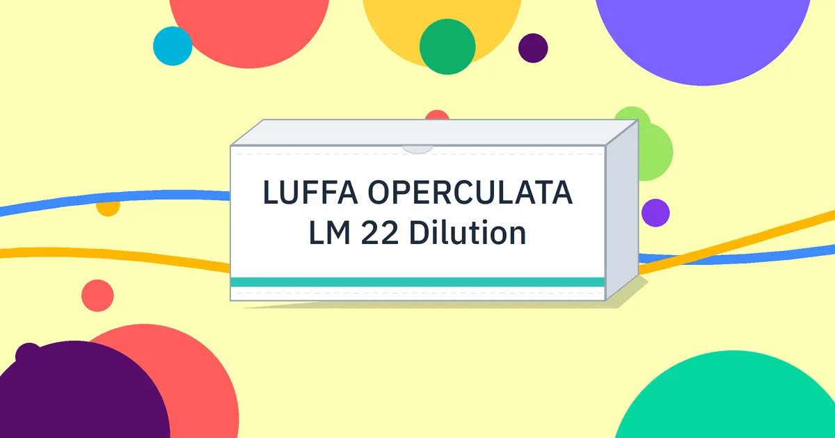 Symbolbild: Packung mit der Aufschrift LUFFA OPERCULATA LM 22 Dilution (PZN 12933435) – Verfügbarkeit und Bezug in Apotheken in Frankfurt am Main
