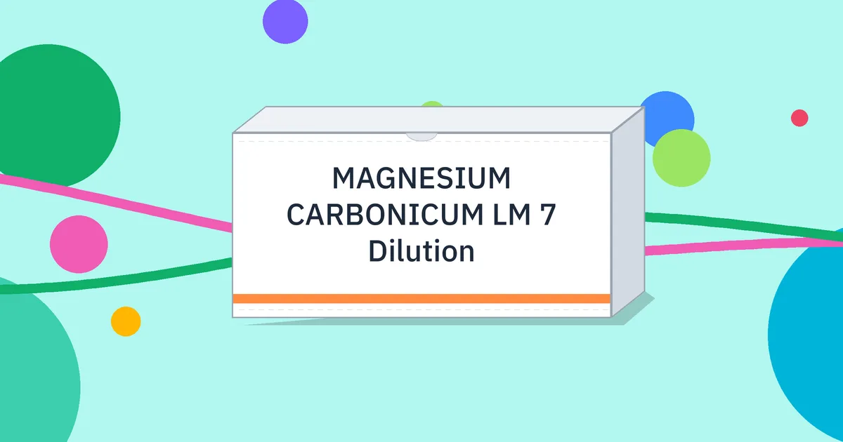 Symbolbild: Packung mit der Aufschrift MAGNESIUM CARBONICUM LM 7 Dilution (PZN 12936971) – Verfügbarkeit und Bezug in Apotheken in Frankfurt am Main
