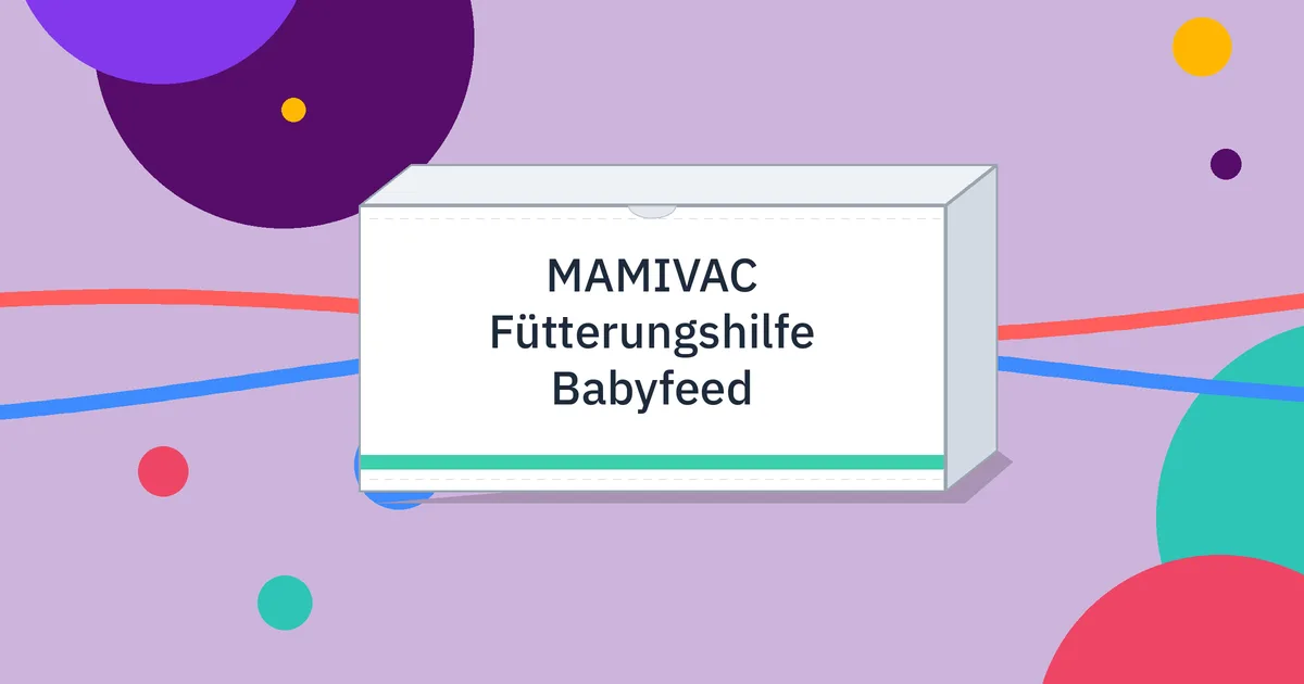 Symbolbild: Packung mit der Aufschrift MAMIVAC Fütterungshilfe Babyfeed (PZN 06607246) – Verfügbarkeit und Bezug in Apotheken in Frankfurt am Main