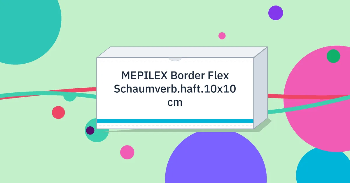 Symbolbild: Packung mit der Aufschrift MEPILEX Border Flex Schaumverb.haft.10x10 cm (PZN 14062105) – Verfügbarkeit und Bezug in Apotheken in Frankfurt am Main