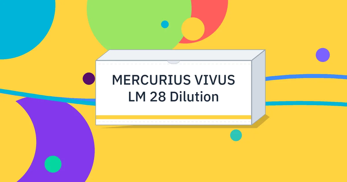 Symbolbild: Packung mit der Aufschrift MERCURIUS VIVUS LM 28 Dilution (PZN 12955170) – Verfügbarkeit und Bezug in Apotheken in Frankfurt am Main