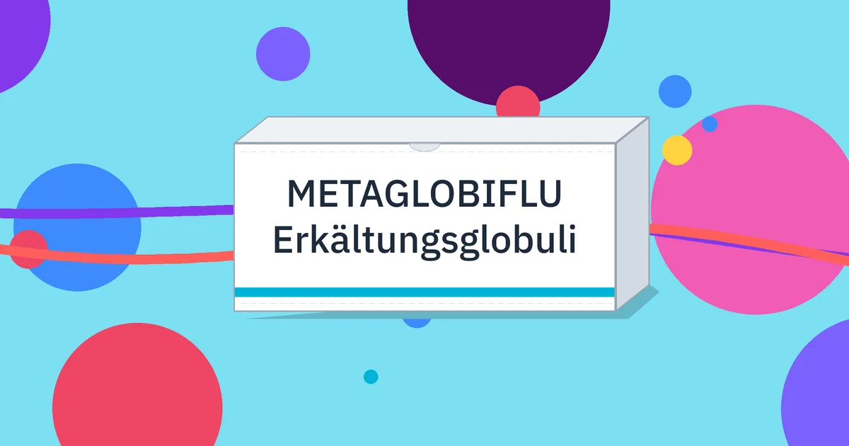 Symbolbild: Packung mit der Aufschrift METAGLOBIFLU Erkältungsglobuli (PZN 17635659) – Verfügbarkeit und Bezug in Apotheken in Frankfurt am Main