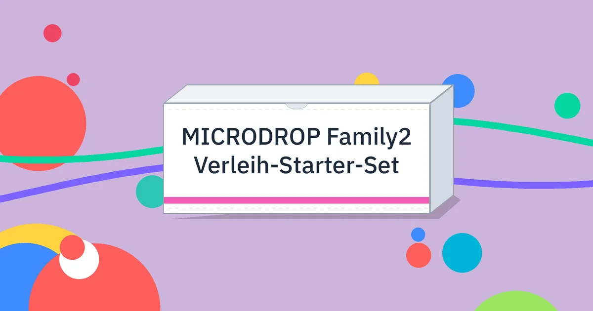 Symbolbild: Packung mit der Aufschrift MICRODROP Family2 Verleih-Starter-Set (PZN 01484891) – Verfügbarkeit und Bezug in Apotheken in Frankfurt am Main