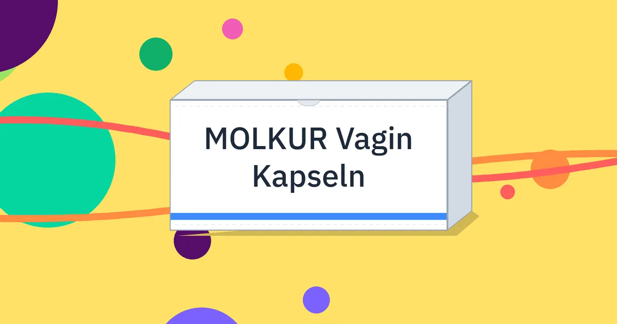 Symbolbild: Packung mit der Aufschrift MOLKUR Vagin Kapseln (PZN 12485681) – Verfügbarkeit und Bezug in Apotheken in Frankfurt am Main
