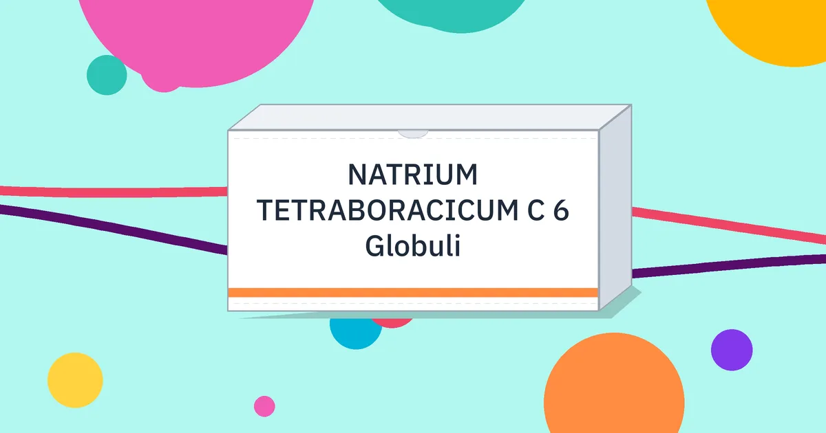 Symbolbild: Packung mit der Aufschrift NATRIUM TETRABORACICUM C 6 Globuli (PZN 16670599) – Verfügbarkeit und Bezug in Apotheken in Frankfurt am Main