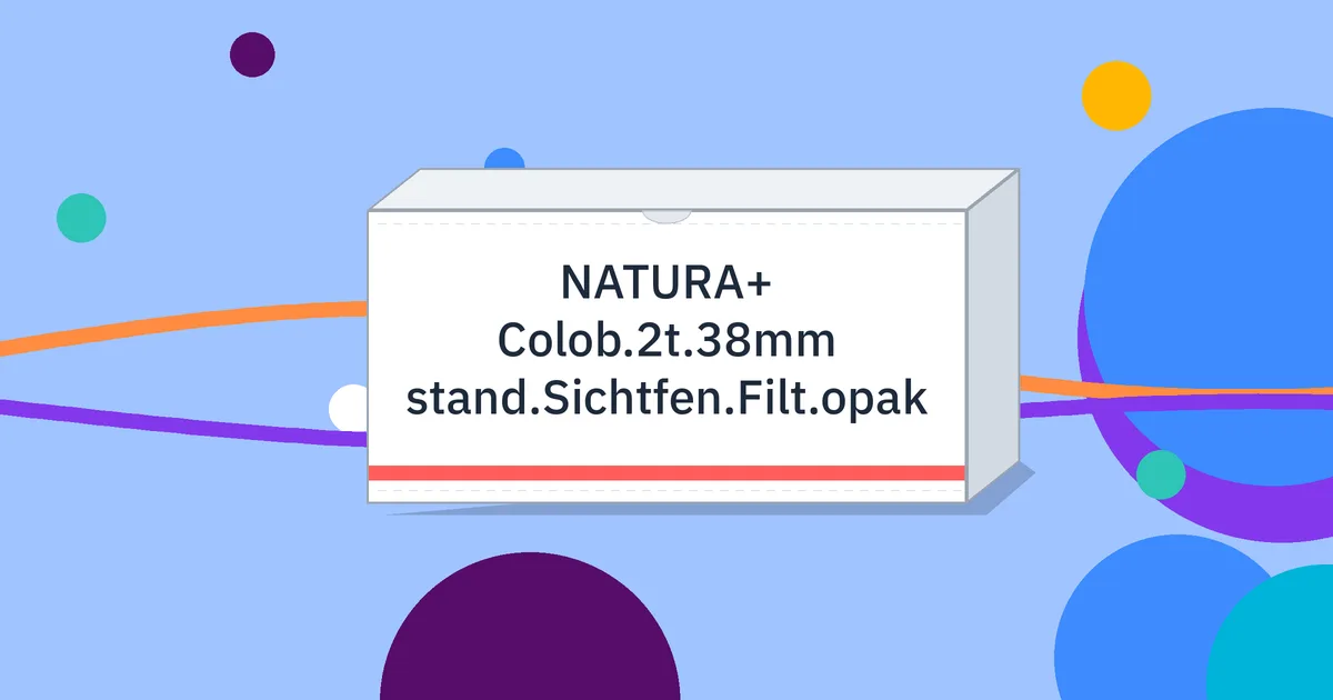 Symbolbild: Packung mit der Aufschrift NATURA+ Colob.2t.38mm stand.Sichtfen.Filt.opak (PZN 13232893) – Verfügbarkeit und Bezug in Apotheken in Frankfurt am Main