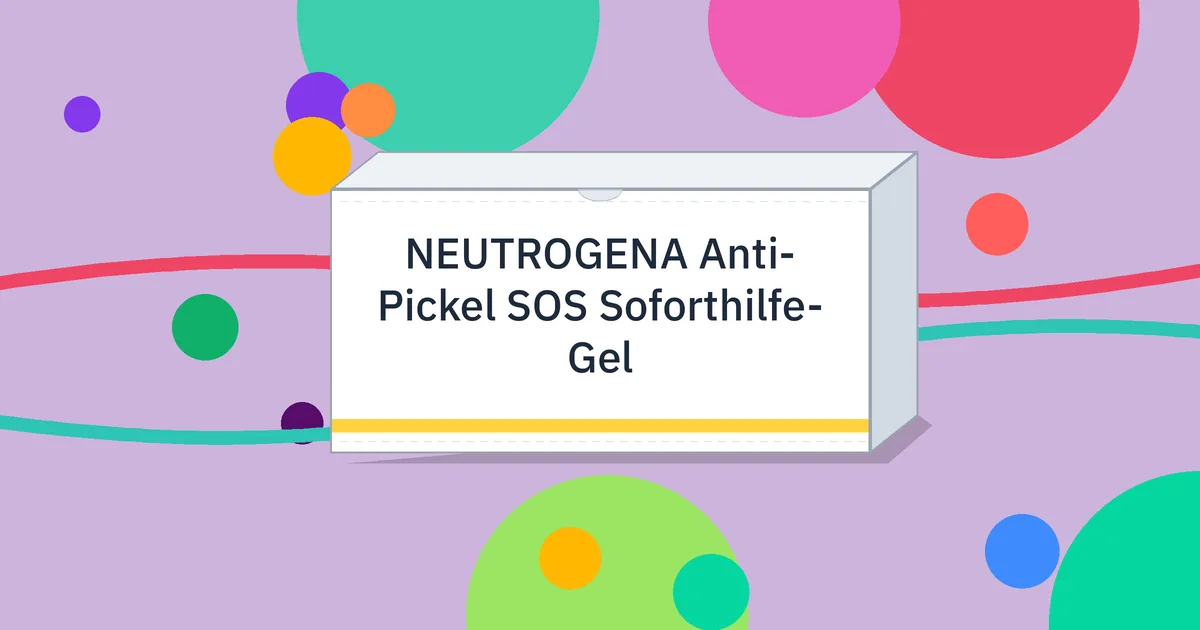 Symbolbild: Packung mit der Aufschrift NEUTROGENA Anti-Pickel SOS Soforthilfe-Gel (PZN 16586396) – Verfügbarkeit und Bezug in Apotheken in Frankfurt am Main