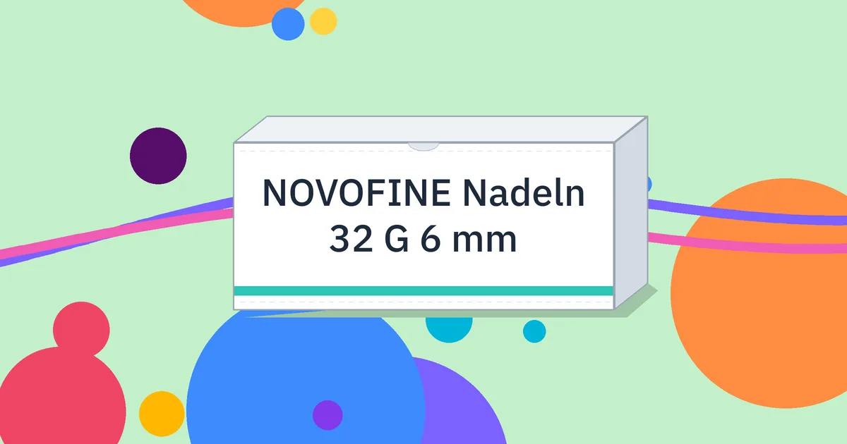 Symbolbild: Packung mit der Aufschrift NOVOFINE Nadeln 32 G 6 mm (PZN 20167676) – Verfügbarkeit und Bezug in Apotheken in Frankfurt am Main