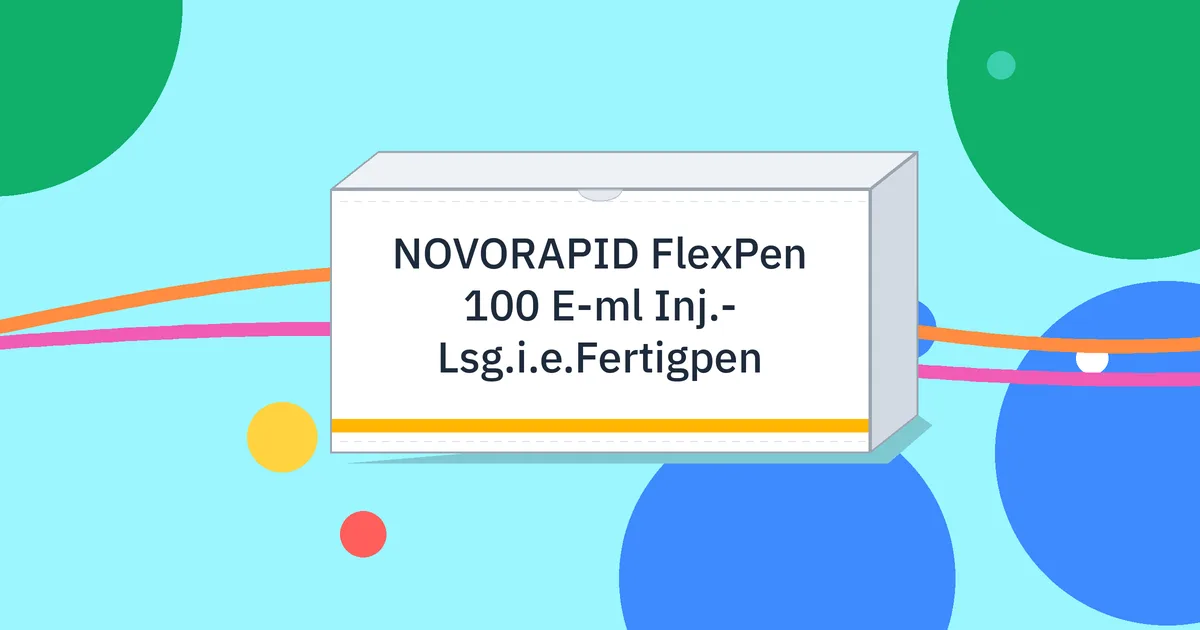 Symbolbild: Packung mit der Aufschrift NOVORAPID FlexPen 100 E-ml Inj.-Lsg.i.e.Fertigpen (PZN 10547165) – Verfügbarkeit und Bezug in Apotheken in Frankfurt am Main