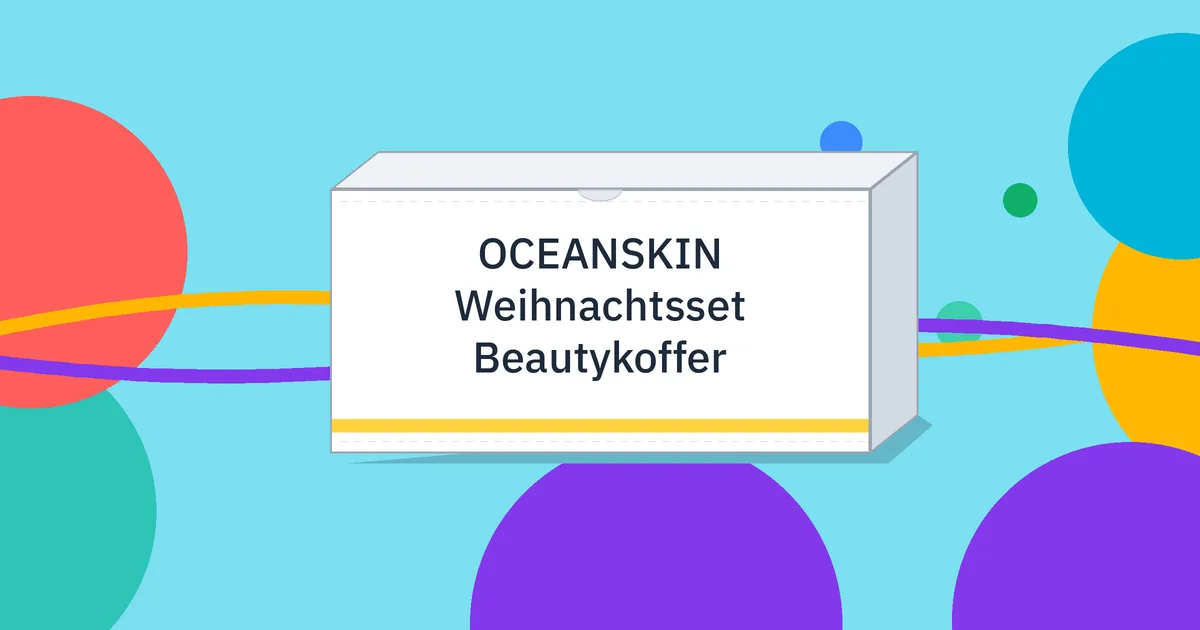 Symbolbild: Packung mit der Aufschrift OCEANSKIN Weihnachtsset Beautykoffer (PZN 19556266) – Verfügbarkeit und Bezug in Apotheken in Frankfurt am Main