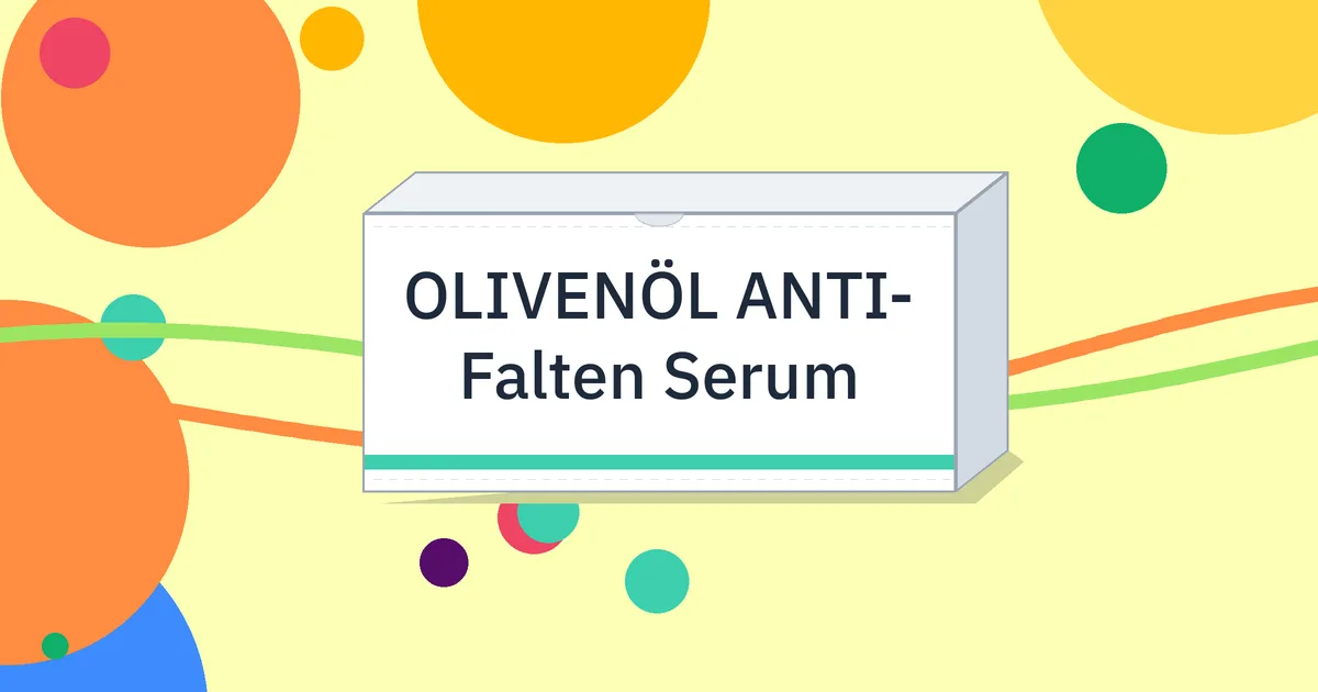 Symbolbild: Packung mit der Aufschrift OLIVENÖL ANTI-Falten Serum (PZN 19157135) – Verfügbarkeit und Bezug in Apotheken in Frankfurt am Main