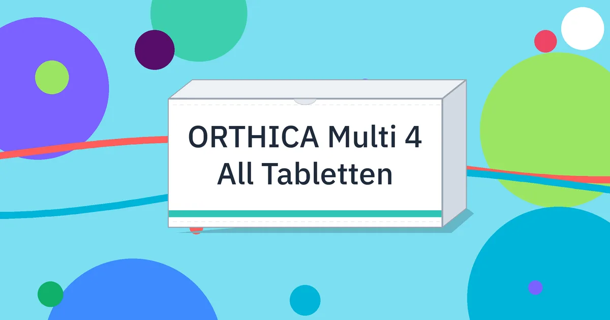 Symbolbild: Packung mit der Aufschrift ORTHICA Multi 4 All Tabletten (PZN 13860052) – Verfügbarkeit und Bezug in Apotheken in Frankfurt am Main