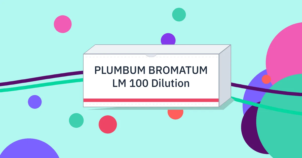 Symbolbild: Packung mit der Aufschrift PLUMBUM BROMATUM LM 100 Dilution (PZN 13040047) – Verfügbarkeit und Bezug in Apotheken in Frankfurt am Main