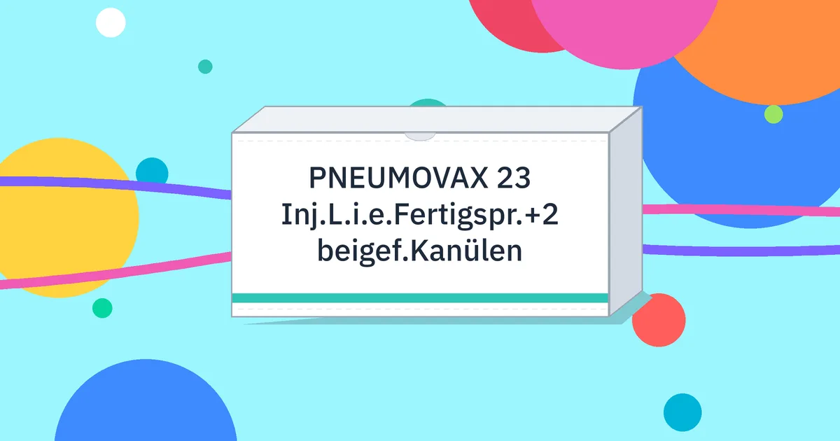 Symbolbild: Packung mit der Aufschrift PNEUMOVAX 23 Inj.L.i.e.Fertigspr.+2 beigef.Kanülen (PZN 17632371) – Verfügbarkeit und Bezug in Apotheken in Frankfurt am Main