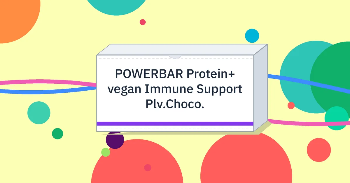Symbolbild: Packung mit der Aufschrift POWERBAR Protein+ vegan Immune Support Plv.Choco. (PZN 18821223) – Verfügbarkeit und Bezug in Apotheken in Frankfurt am Main