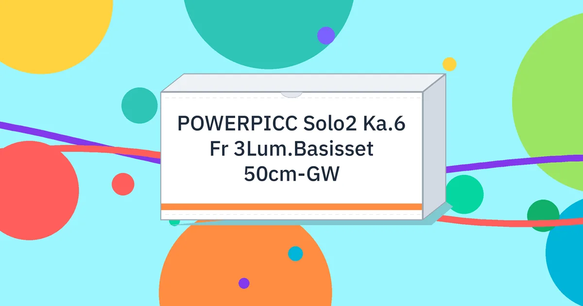 Symbolbild: Packung mit der Aufschrift POWERPICC Solo2 Ka.6 Fr 3Lum.Basisset 50cm-GW (PZN 12398580) – Verfügbarkeit und Bezug in Apotheken in Frankfurt am Main