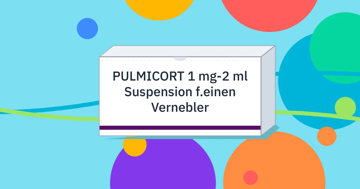 Symbolbild: Packung mit der Aufschrift PULMICORT 1 mg-2 ml Suspension f.einen Vernebler (PZN 00049288) – Verfügbarkeit und Bezug in Apotheken in Frankfurt am Main