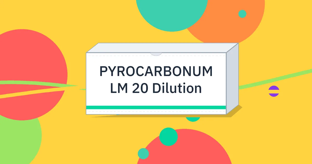 Symbolbild: Packung mit der Aufschrift PYROCARBONUM LM 20 Dilution (PZN 13672818) – Verfügbarkeit und Bezug in Apotheken in Frankfurt am Main