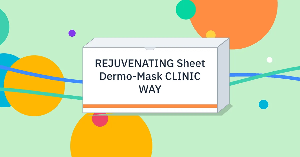 Symbolbild: Packung mit der Aufschrift REJUVENATING Sheet Dermo-Mask CLINIC WAY (PZN 16510849) – Verfügbarkeit und Bezug in Apotheken in Frankfurt am Main