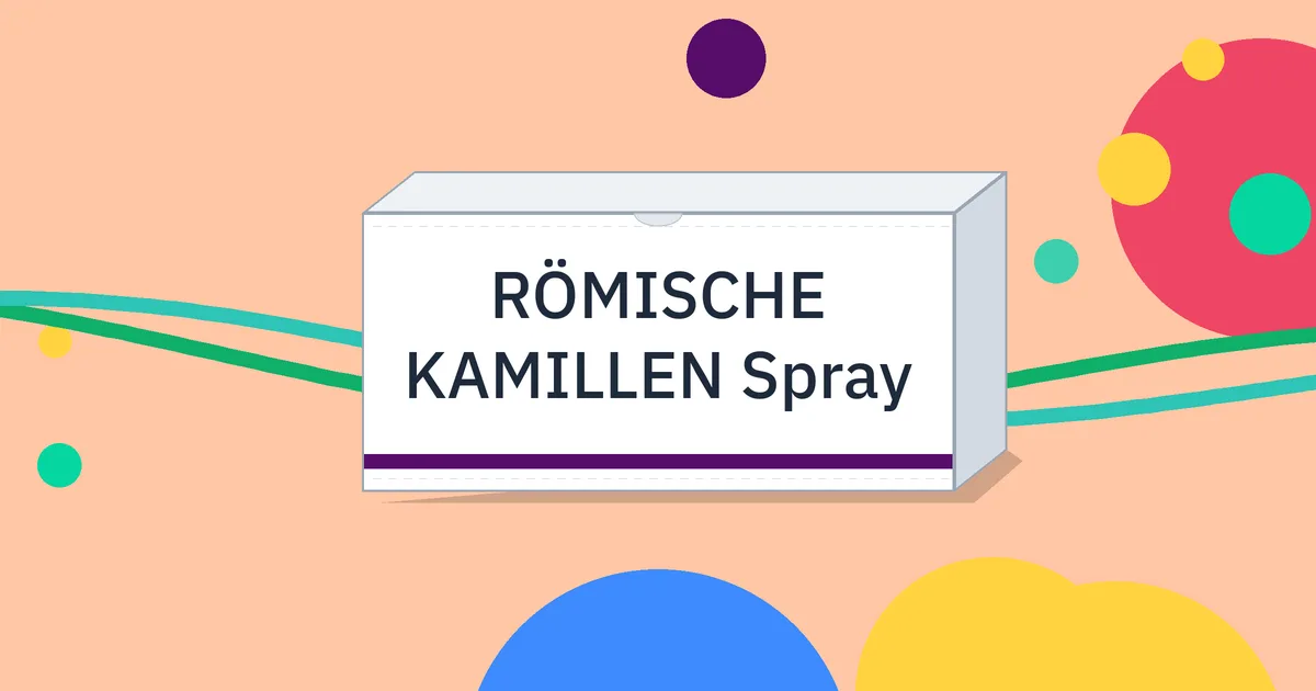 Symbolbild: Packung mit der Aufschrift RÖMISCHE KAMILLEN Spray (PZN 14249766) – Verfügbarkeit und Bezug in Apotheken in Frankfurt am Main