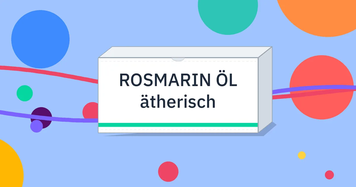 Symbolbild: Packung mit der Aufschrift ROSMARIN ÖL ätherisch (PZN 01538925) – Verfügbarkeit und Bezug in Apotheken in Frankfurt am Main
