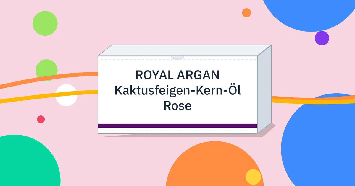 Symbolbild: Packung mit der Aufschrift ROYAL ARGAN Kaktusfeigen-Kern-Öl Rose (PZN 16601233) – Verfügbarkeit und Bezug in Apotheken in Frankfurt am Main