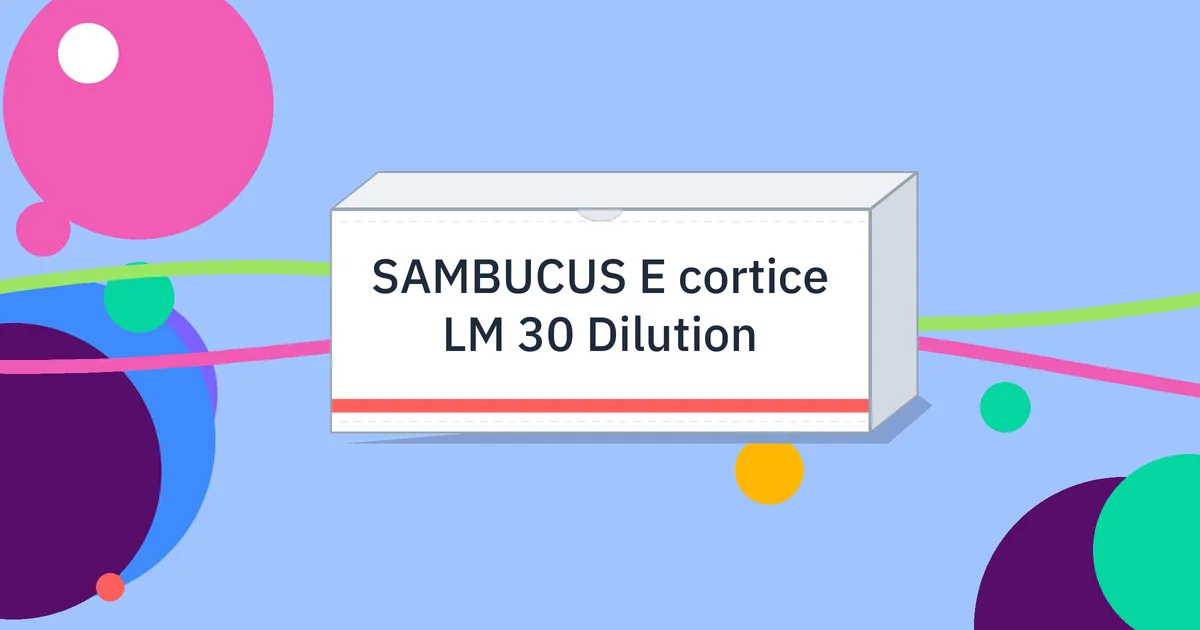 Symbolbild: Packung mit der Aufschrift SAMBUCUS E cortice LM 30 Dilution (PZN 13180191) – Verfügbarkeit und Bezug in Apotheken in Frankfurt am Main
