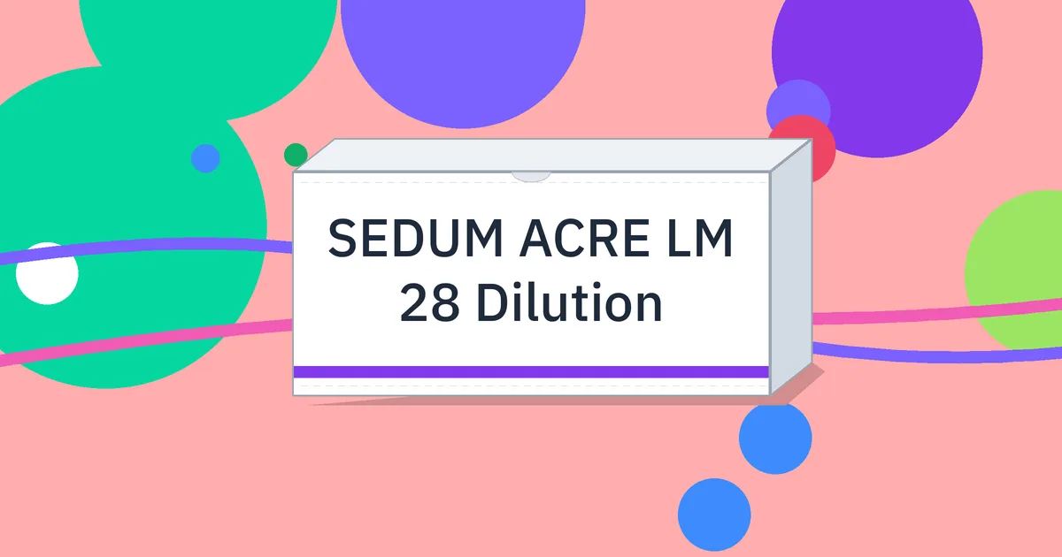 Symbolbild: Packung mit der Aufschrift SEDUM ACRE LM 28 Dilution (PZN 13692413) – Verfügbarkeit und Bezug in Apotheken in Frankfurt am Main