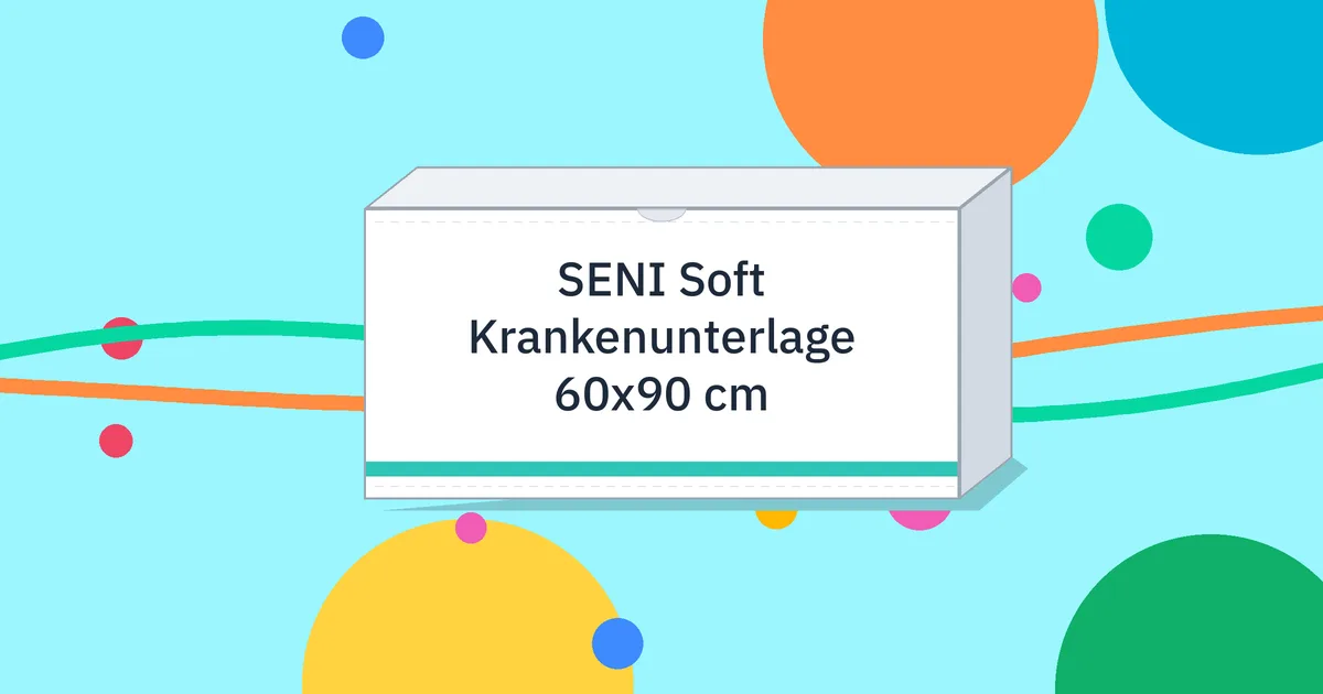 Symbolbild: Packung mit der Aufschrift SENI Soft Krankenunterlage 60x90 cm (PZN 03176343) – Verfügbarkeit und Bezug in Apotheken in Frankfurt am Main