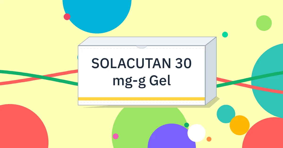 Symbolbild: Packung mit der Aufschrift SOLACUTAN 30 mg-g Gel (PZN 12395570) – Verfügbarkeit und Bezug in Apotheken in Frankfurt am Main