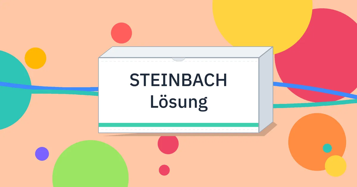 Symbolbild: Packung mit der Aufschrift STEINBACH Lösung (PZN 05022325) – Verfügbarkeit und Bezug in Apotheken in Frankfurt am Main