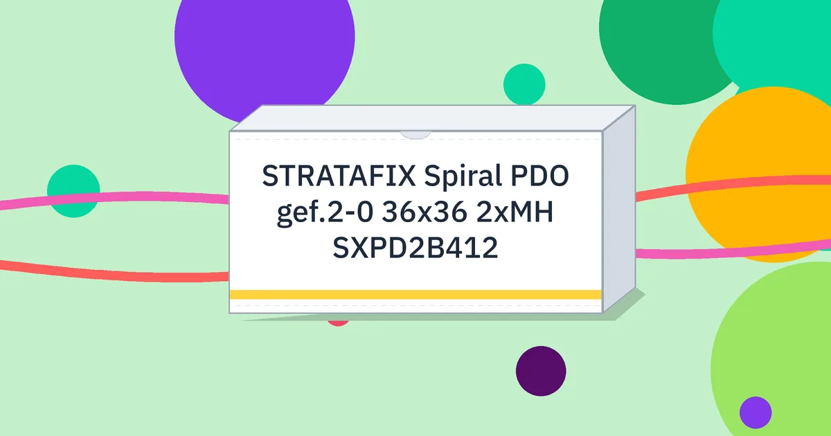 Symbolbild: Packung mit der Aufschrift STRATAFIX Spiral PDO gef.2-0 36x36 2xMH SXPD2B412 (PZN 20923971) – Verfügbarkeit und Bezug in Apotheken in Frankfurt am Main