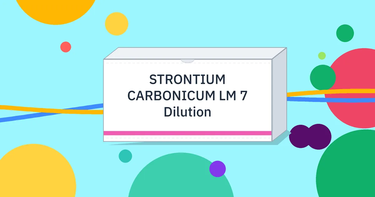 Symbolbild: Packung mit der Aufschrift STRONTIUM CARBONICUM LM 7 Dilution (PZN 13203087) – Verfügbarkeit und Bezug in Apotheken in Frankfurt am Main