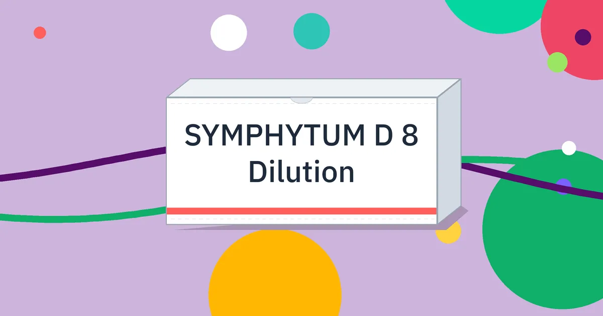 Symbolbild: Packung mit der Aufschrift SYMPHYTUM D 8 Dilution (PZN 04239287) – Verfügbarkeit und Bezug in Apotheken in Frankfurt am Main