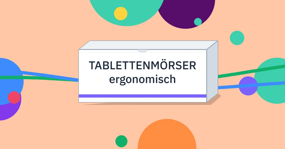 Symbolbild: Packung mit der Aufschrift TABLETTENMÖRSER ergonomisch (PZN 20199179) – Verfügbarkeit und Bezug in Apotheken in Frankfurt am Main