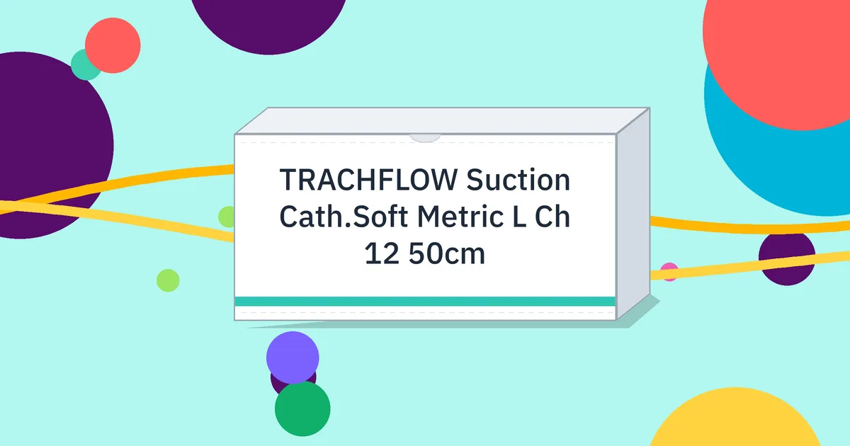 Symbolbild: Packung mit der Aufschrift TRACHFLOW Suction Cath.Soft Metric L Ch 12 50cm (PZN 20313480) – Verfügbarkeit und Bezug in Apotheken in Frankfurt am Main