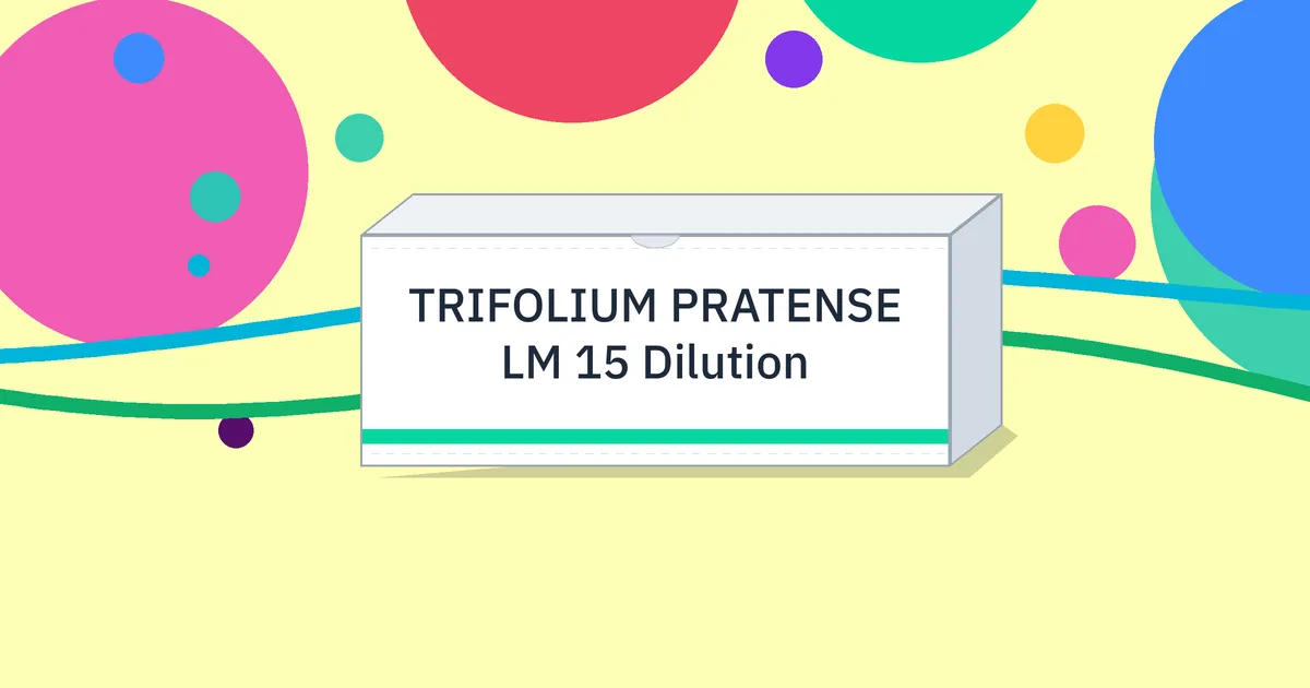 Symbolbild: Packung mit der Aufschrift TRIFOLIUM PRATENSE LM 15 Dilution (PZN 13226697) – Verfügbarkeit und Bezug in Apotheken in Frankfurt am Main