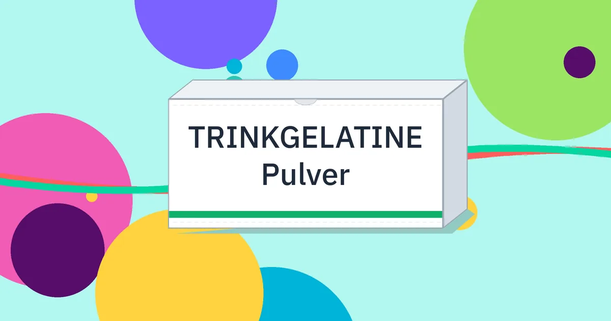 Symbolbild: Packung mit der Aufschrift TRINKGELATINE Pulver (PZN 01498812) – Verfügbarkeit und Bezug in Apotheken in Frankfurt am Main