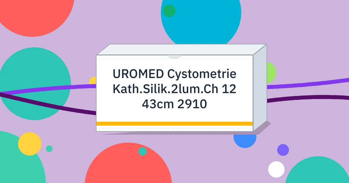 Symbolbild: Packung mit der Aufschrift UROMED Cystometrie Kath.Silik.2lum.Ch 12 43cm 2910 (PZN 03281471) – Verfügbarkeit und Bezug in Apotheken in Frankfurt am Main