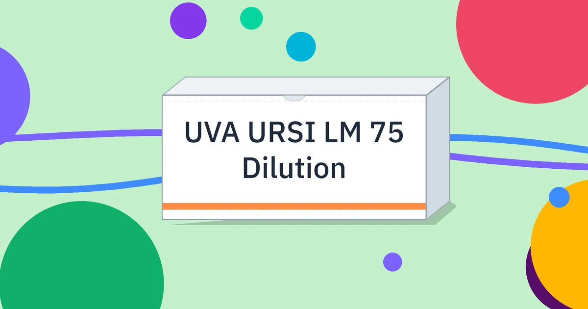Symbolbild: Packung mit der Aufschrift UVA URSI LM 75 Dilution (PZN 13259484) – Verfügbarkeit und Bezug in Apotheken in Frankfurt am Main